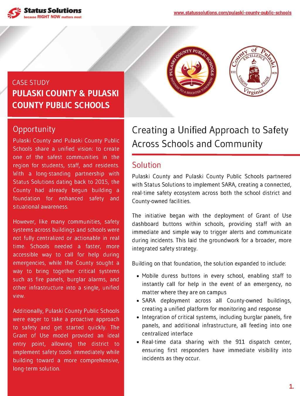Case Study: Creating a Unified Approach to Safety Across Schools and ...